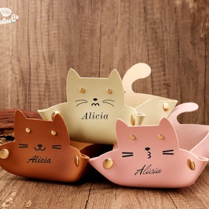 Personalized Cat Shaped Dice Tray - Cat Dice Rolling Tray, Cat Shape ...