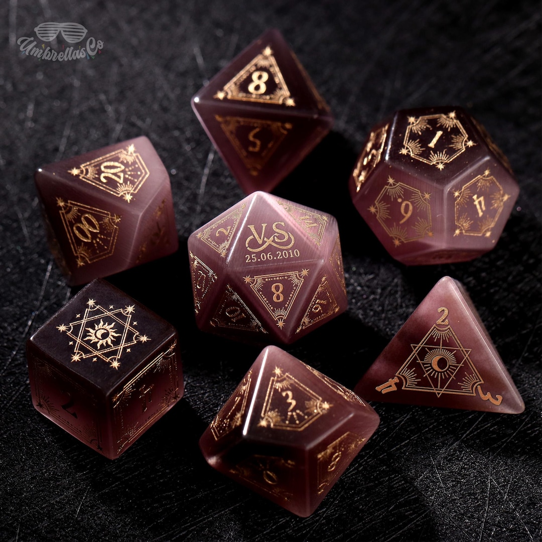 Custom Wedding Dice - Personalized Dnd Dice Set, Dungeons and Dragons ...