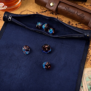 Personalized Leather Dice Tray - Custom Dice Tray, Dnd Dice Tray, Dice ...