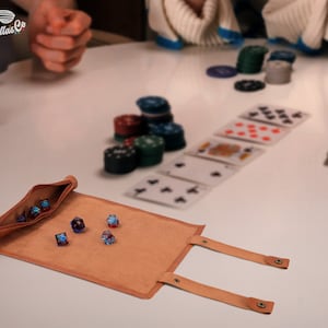 Personalized Leather Dice Tray - Custom Dice Tray, Dnd Dice Tray, Dice ...