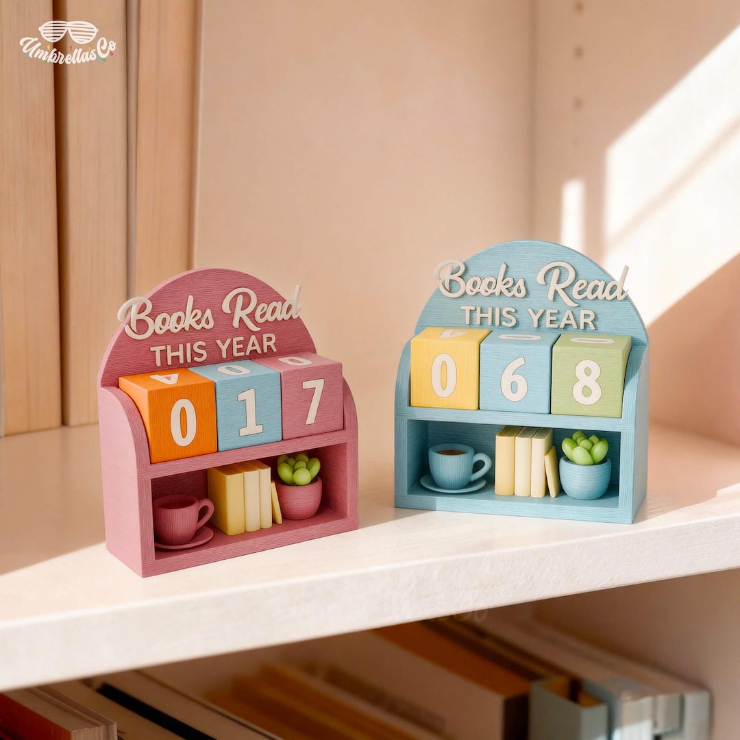 Colourful 3d-printed Books Tracker - Fun and Functional Reading Decor ...