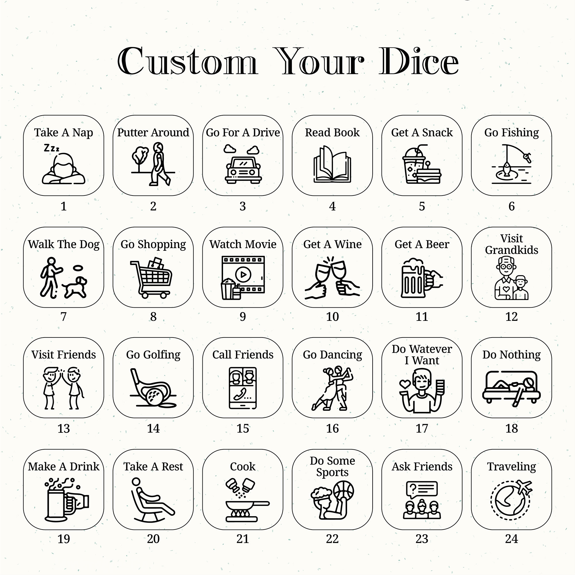 Custom Stainless Steel Dice - Personalized Funny Retirement Gifts ...