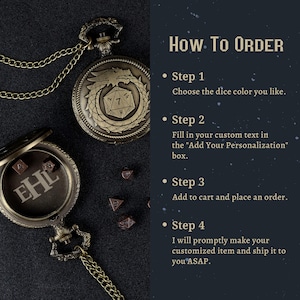 Custom Pocket Watch Dice Tray - Roman Style Pocket Watch Shell, Metal ...