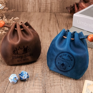 Custom Leather Dice Bag - Dungeons & Dragons Dice Bags, Table Top ...