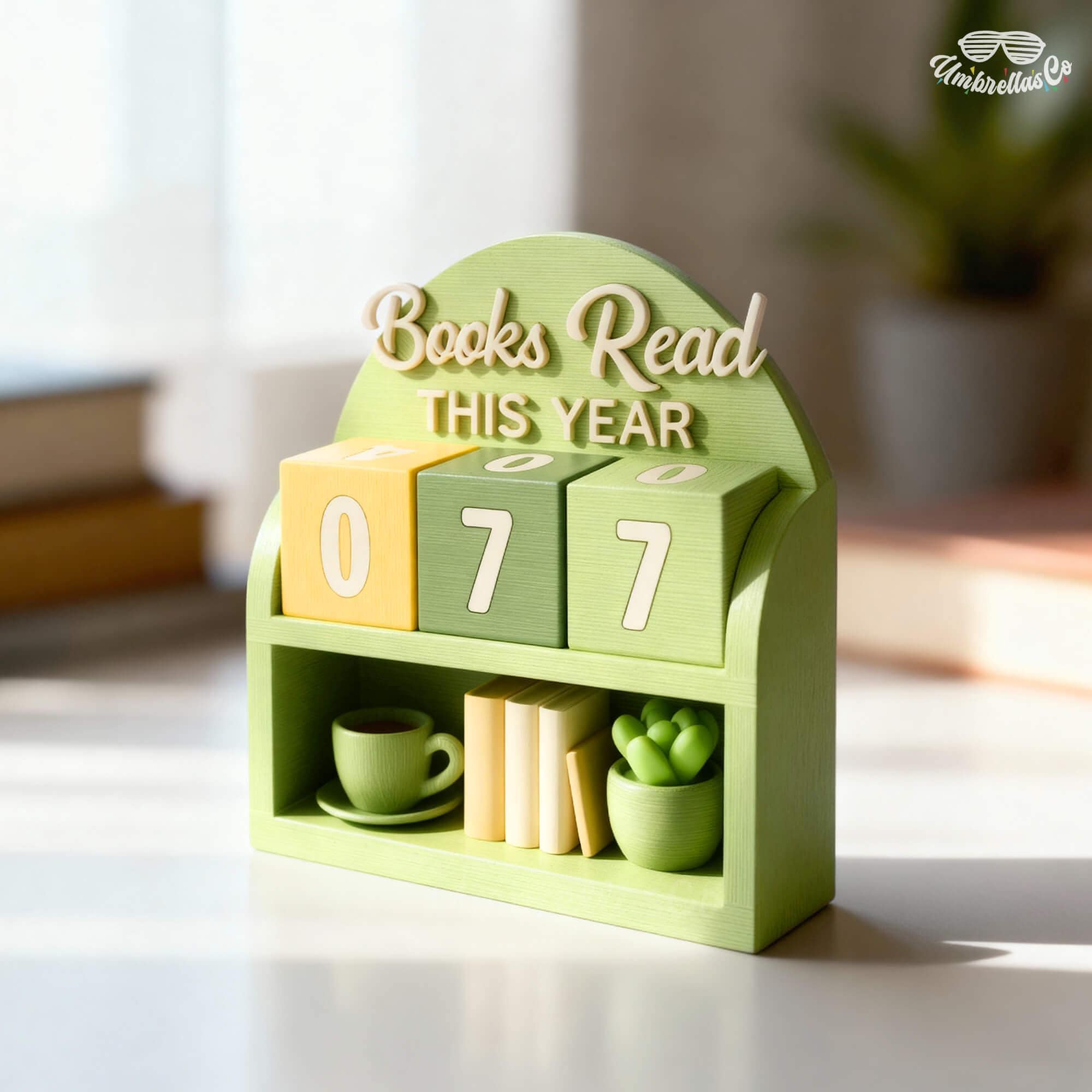 3d-printed Bookshelf Counter, Track Your Reading Journey in Style - Etsy