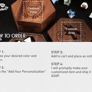 Engraved RPG Gaming Dice Box - Dice Box and Tray, Dice Vault for RRG ...