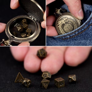Custom Pocket Watch Dice Tray - Roman Style Pocket Watch Shell, Metal ...