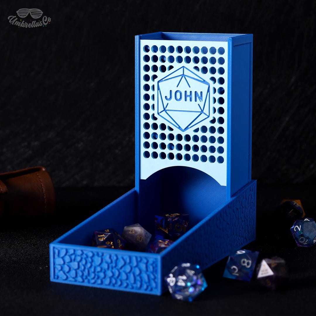 Foldable Dice Tower - 3D Printed Dice Tower, Gift for DND Player, Dnd ...