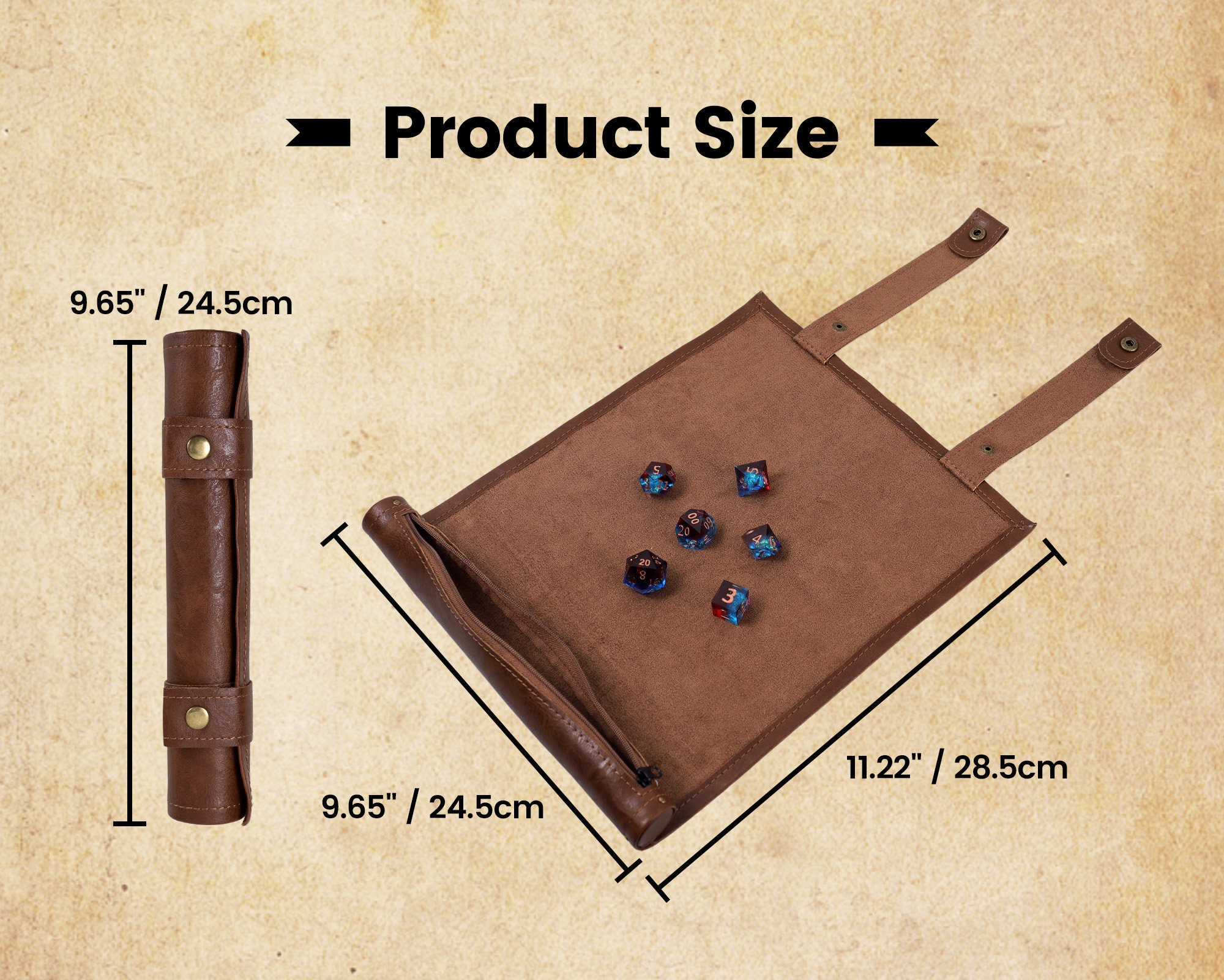 Personalized Leather Dice Tray - Custom Dice Tray, Dnd Dice Tray, Dice ...