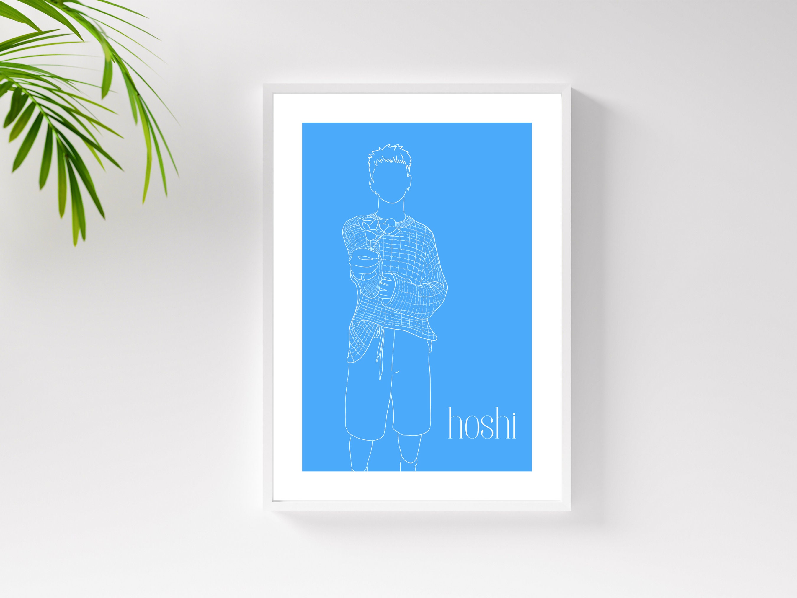 Seventeen Hoshi Inspired Digital Art Print, Kpop Printable Wall Art ...