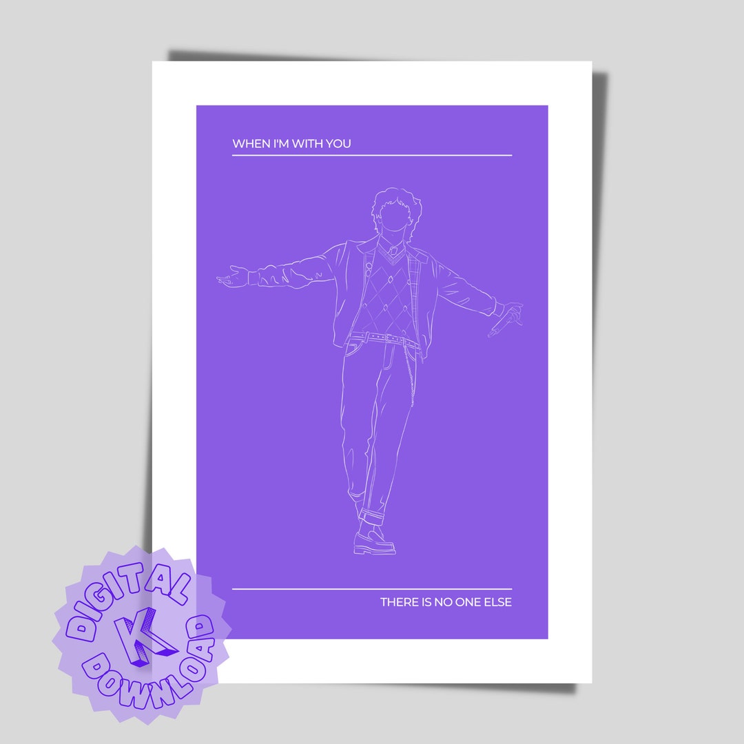 BTS Jin Inspired Digital Art Print, the Astronaut Kpop Line Art ...