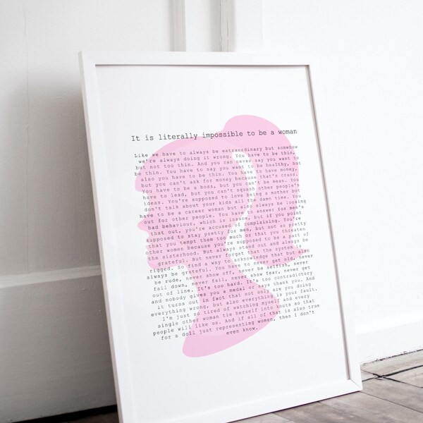 Glorias Monologue Poster - Etsy