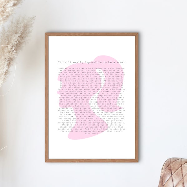 Barbie Monologue Poster - Etsy Ireland