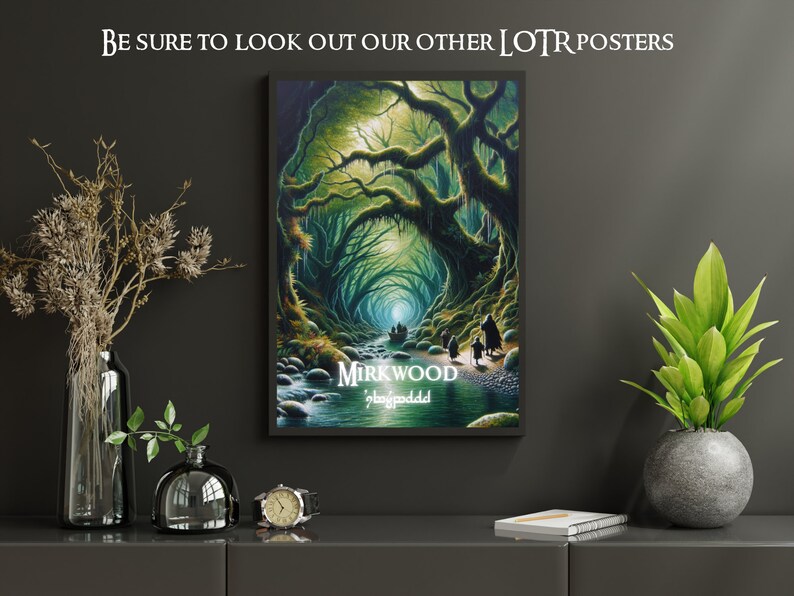 Mirkwood Poster Dark Forest Elven Kingdom Tolkien Artlotr - Etsy