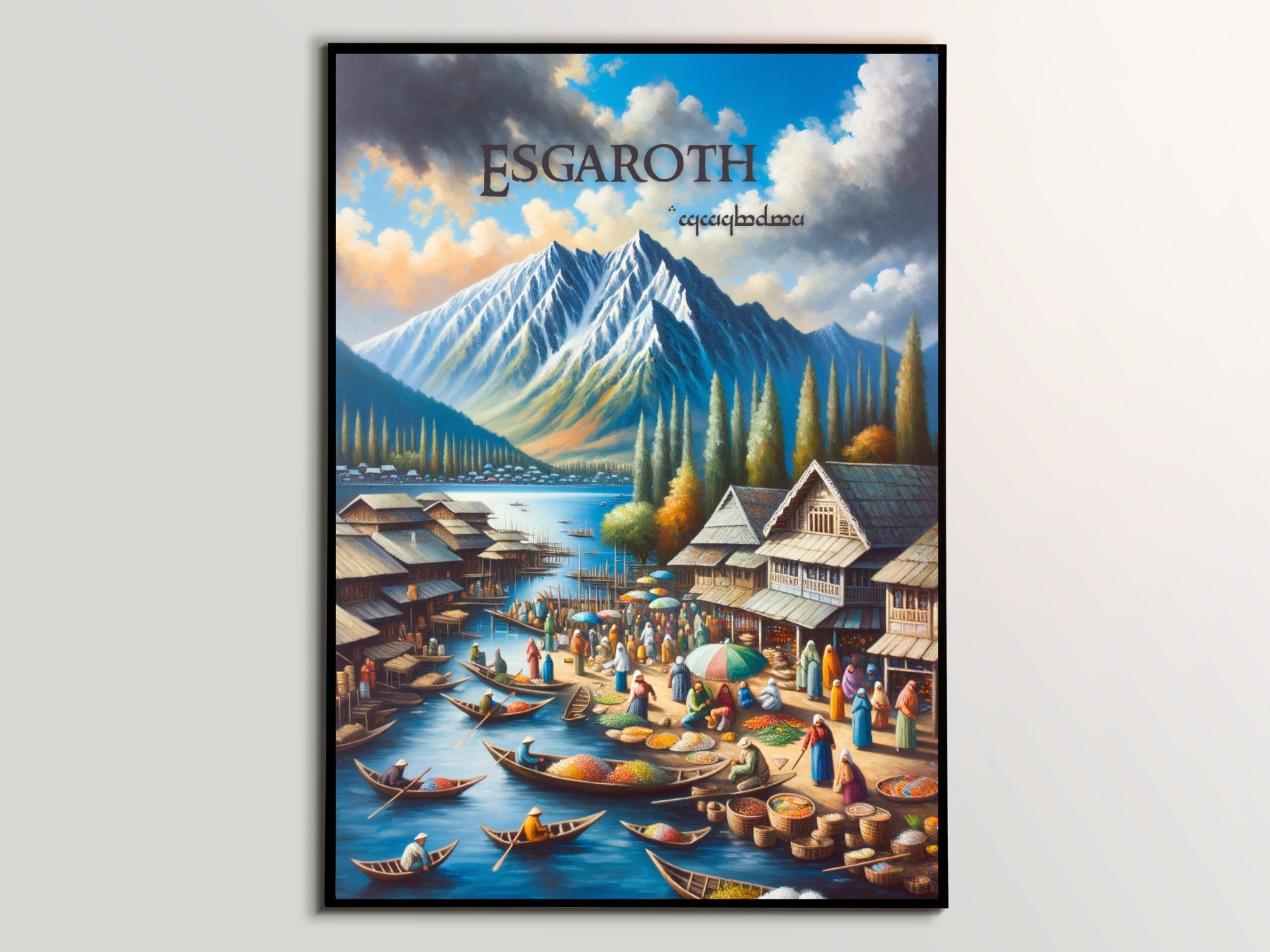 Esgaroth Poster Lake-town Bard Middle Earth Tolkien LOTR - Etsy