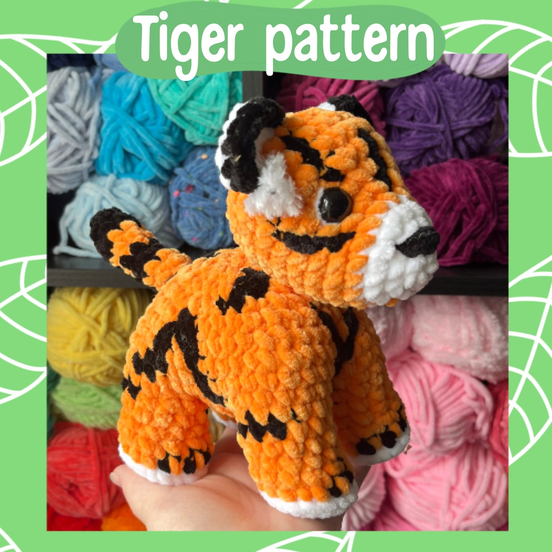Crochet Tiger Pattern, Baby Safari Animal Toy (digital Download) - Etsy