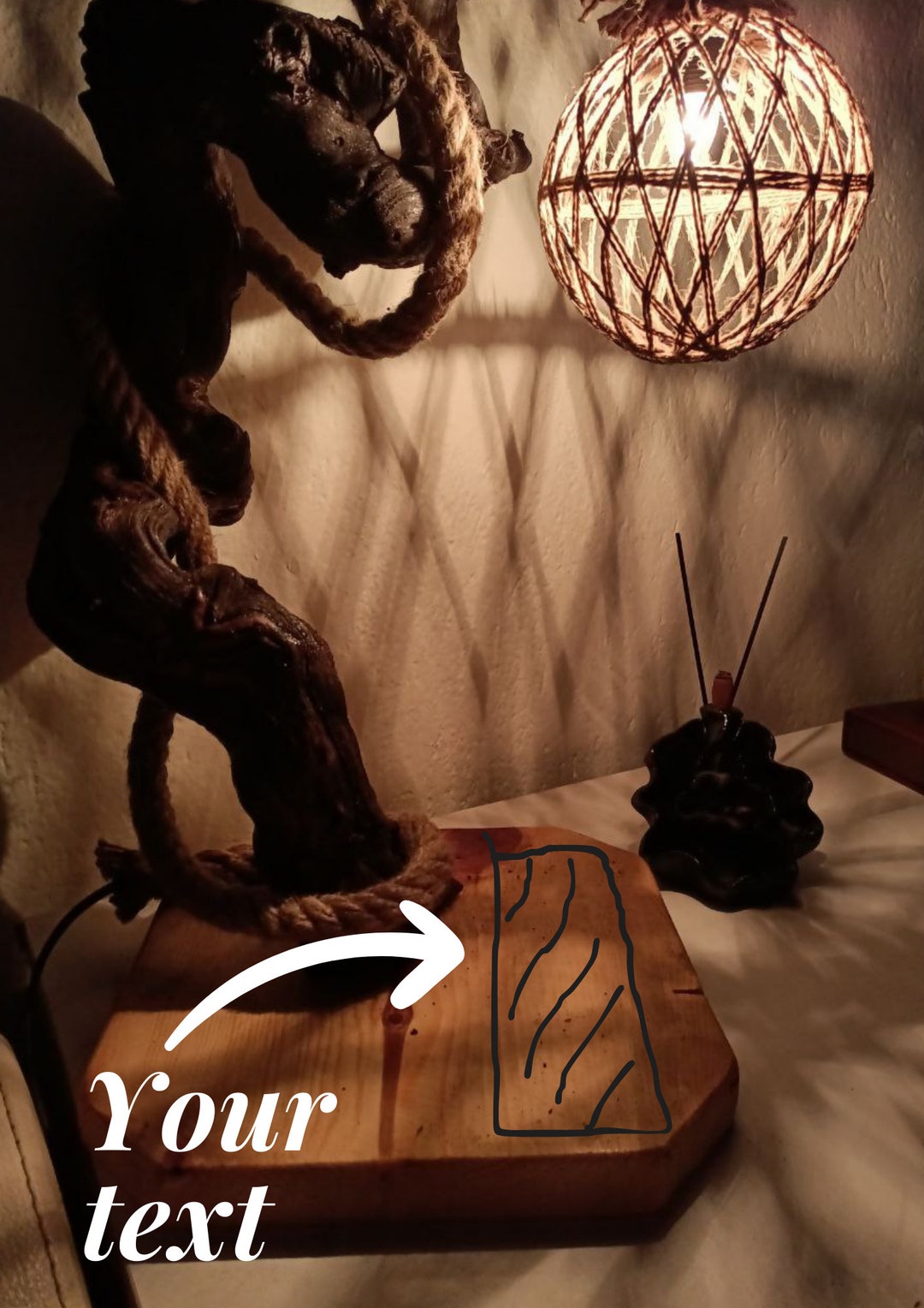 Vintage and Luxury Style Lamp Grapevine Hanging Table Lamp Home Decor ...