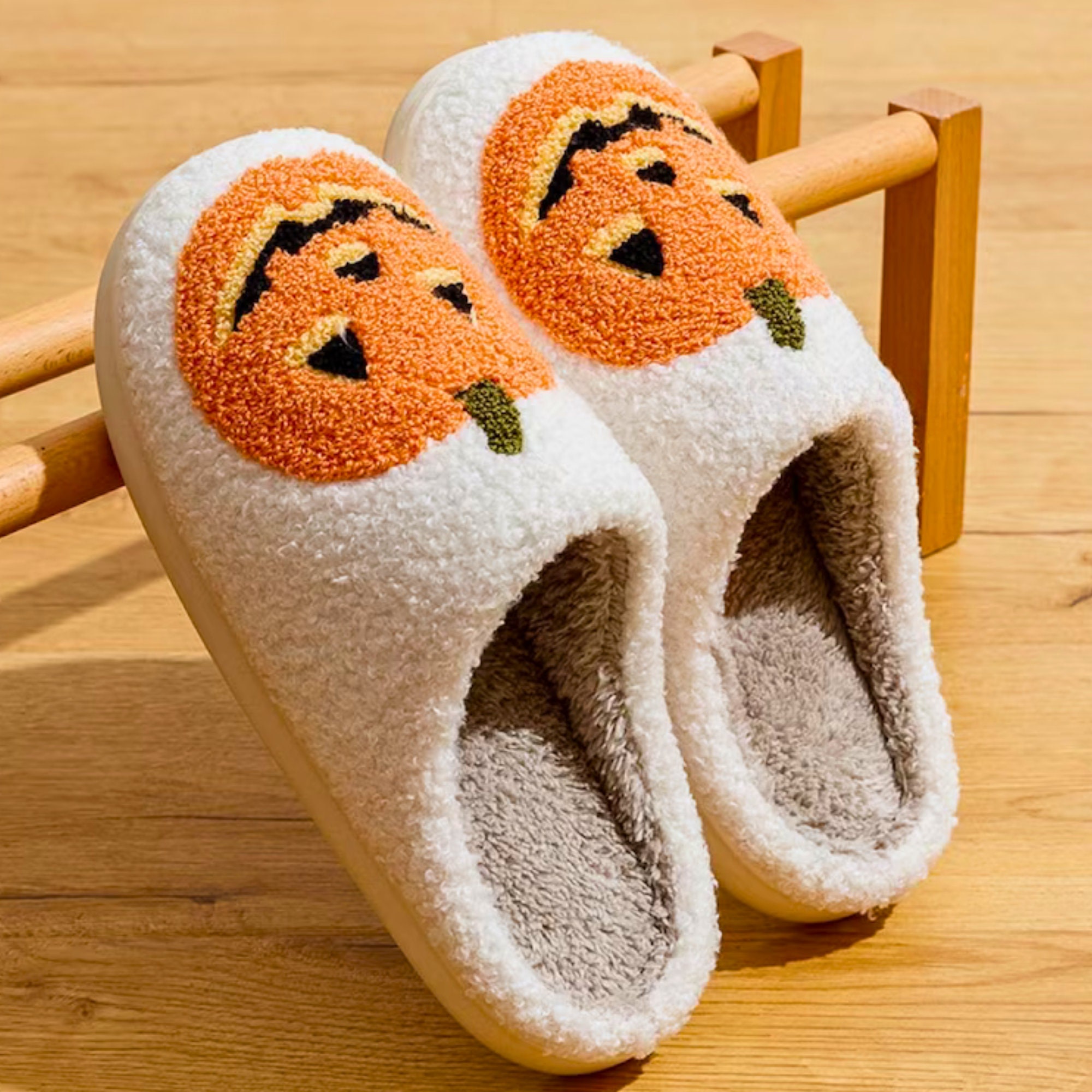 Halloween Pumpkin Slipper Fluffy, JackOLantern Slipper, Halloween ...
