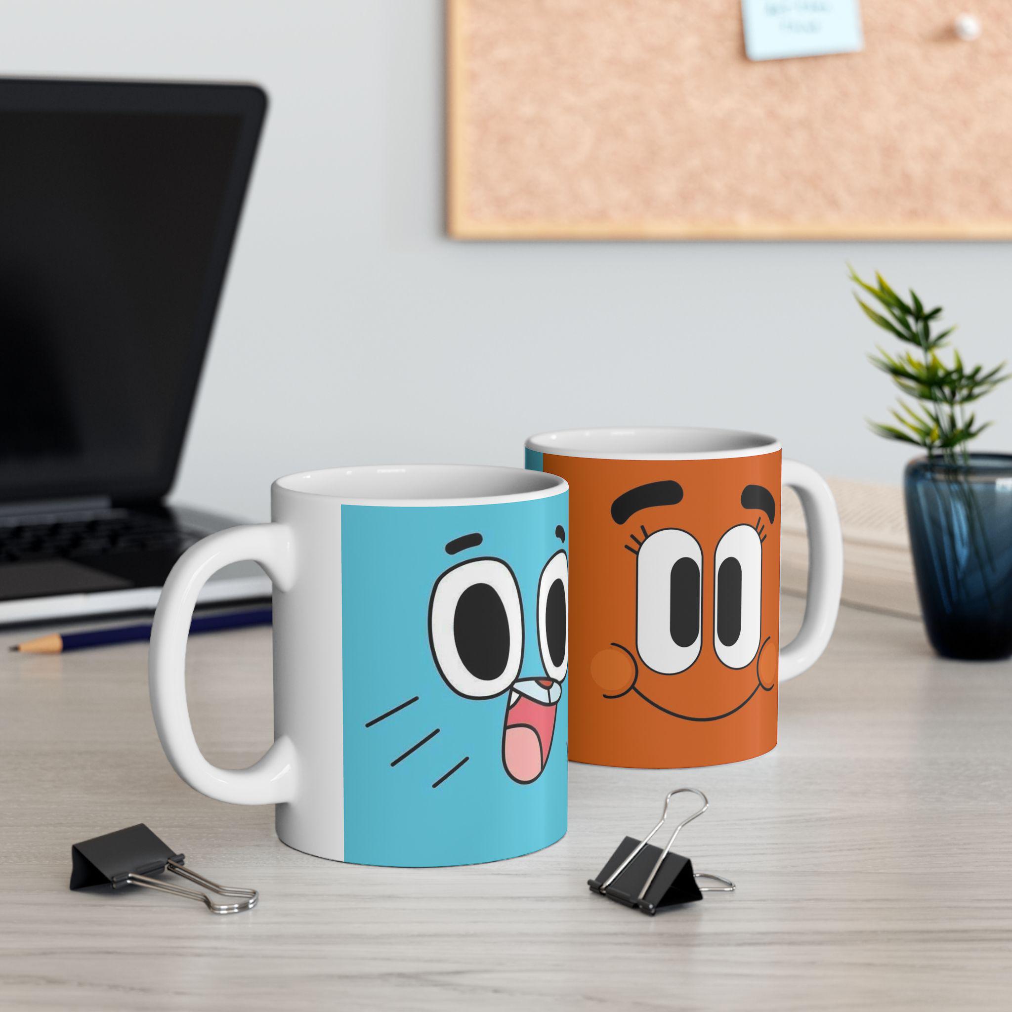The Amazing World of Gumball, Gumball Mug, Darwin Mug, Anais Cup High ...