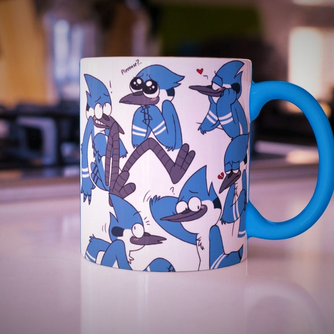 Regular Show Mug, Regular Show Mordecai, Mordecai and Rigby, Cartoon ...