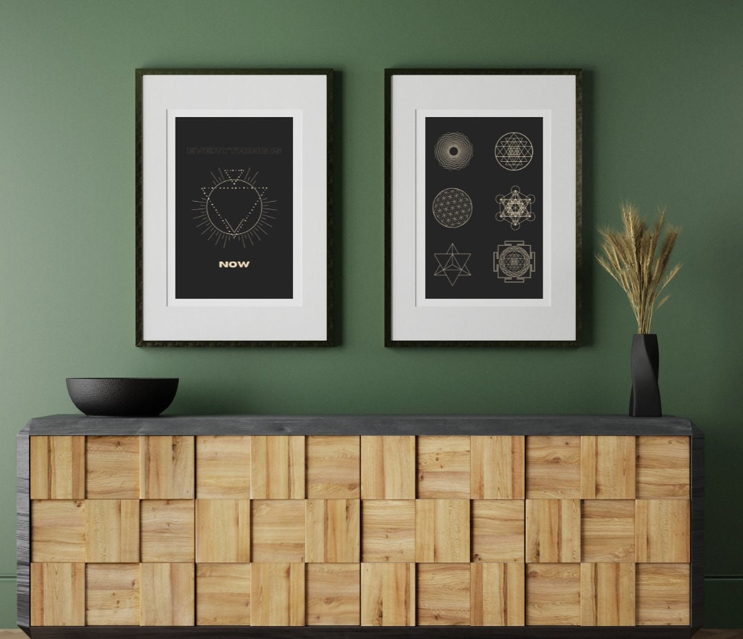 Holy Geometry Poster Sacred Spiritual Healing Artwork - Etsy