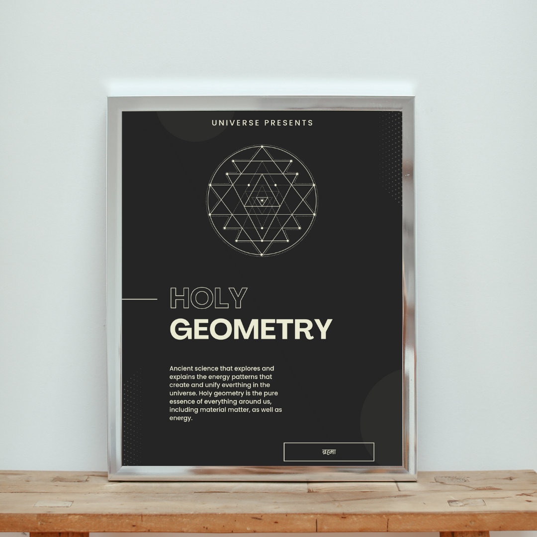 Holy Geometry Poster Sacred Spiritual Artwork - Etsy