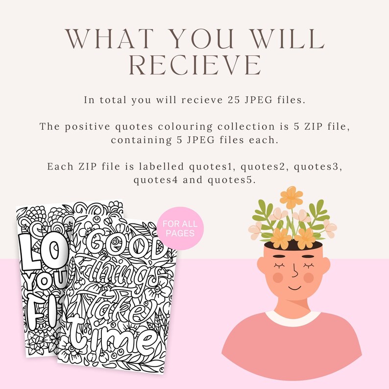 25 Positive Quotes Colouring Pages, Coloring Activities Worksheets ...