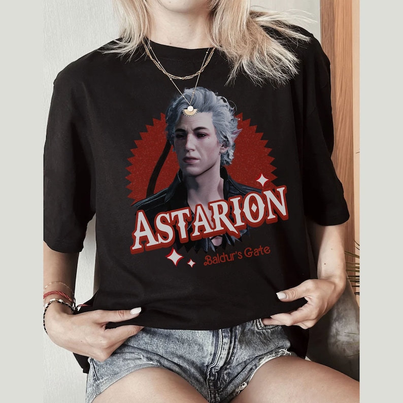 Astarion Baldurs Gate 3 T-shirt Astarion Rogue Tee Video - Etsy