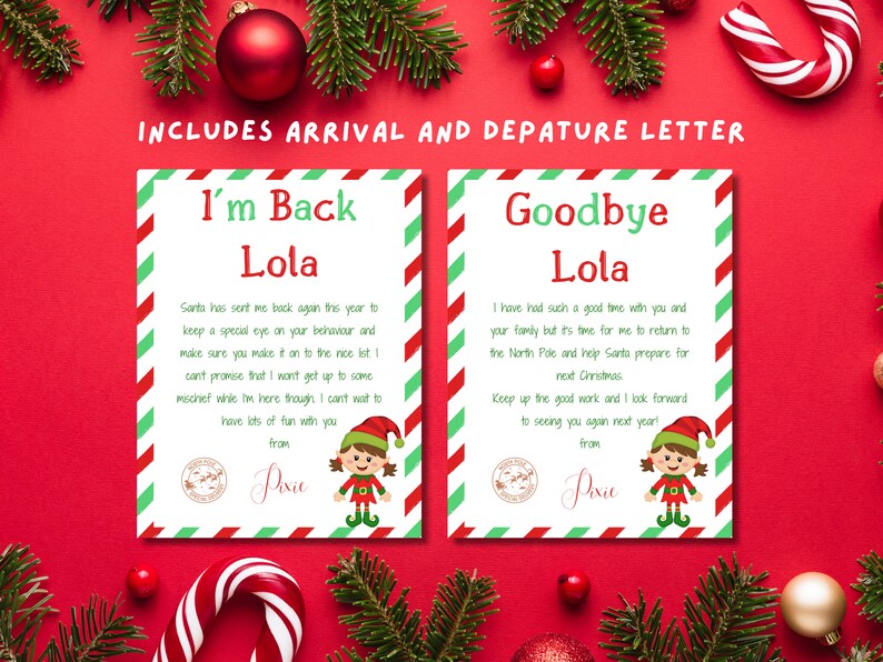 Editable Elf Letter Elf Welcome Letter Elf Arrival Letter - Etsy
