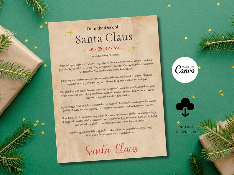 Letter From Santa Secret Santa Ideas Santa Letters Nice List ...