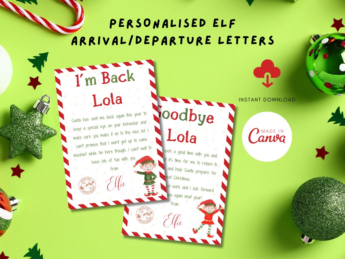 Editable Elf Arrival Letter | Elf Letter | Welcome Elf | Elf Arrival ...