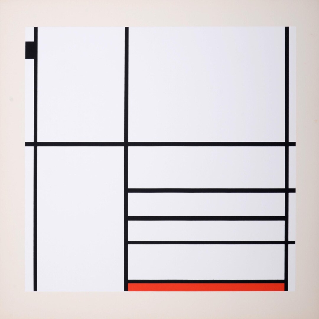 Piet Mondrian (after) – "composition in White, Black, and Red", 1967 ...