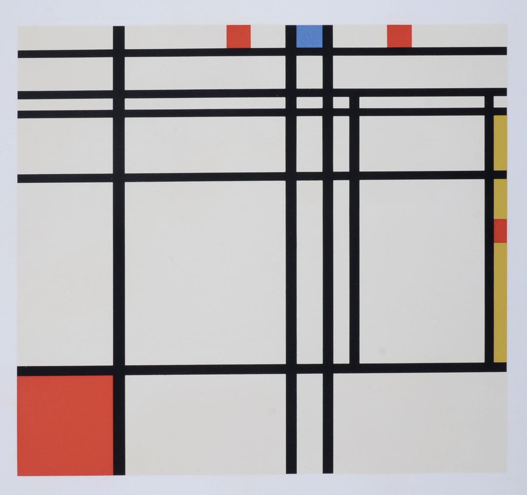 Piet Mondrian (after) – "composition in Red, Yellow and Blue", 1967 ...