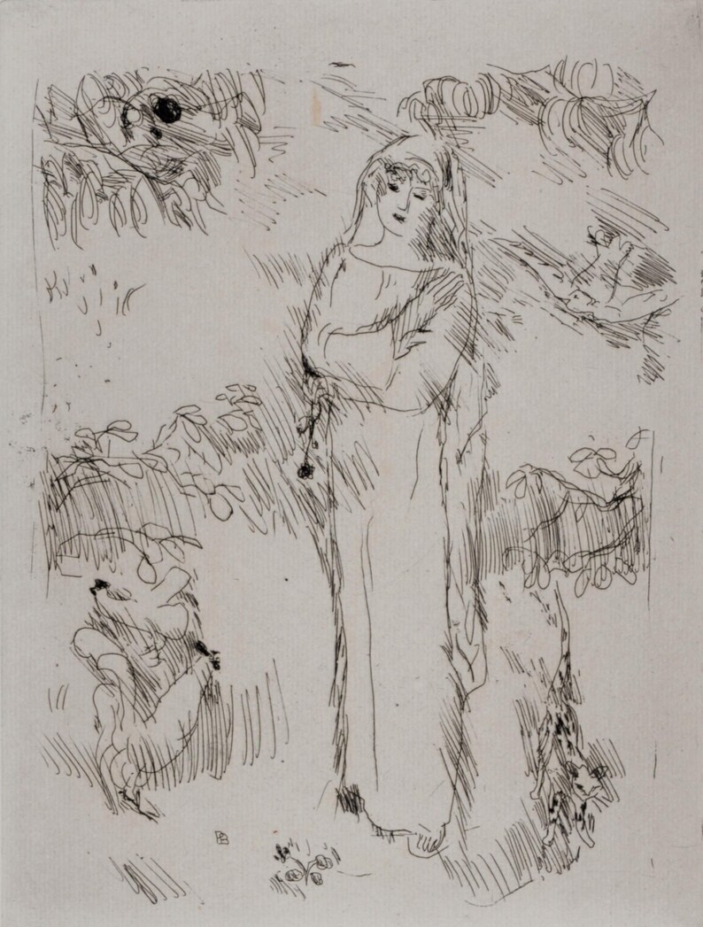 Pierre Bonnard – La Vie De Sainte Monique, 1930 – Original Etching on ...