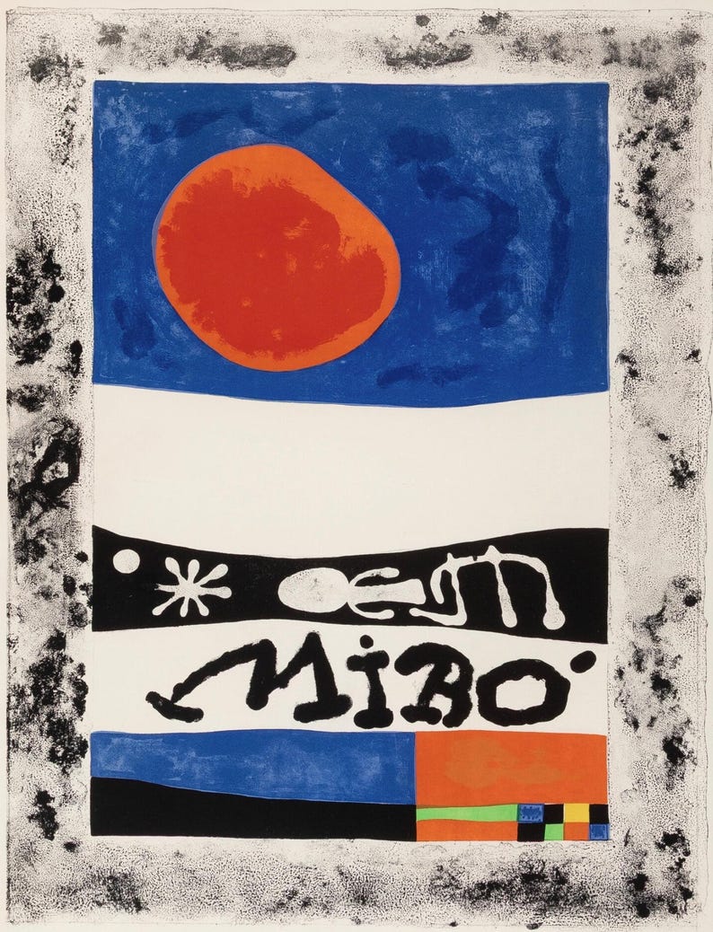 Joan Miró (1893–1983) Exposition D'œuvres Récentes, 1953 – Original ...