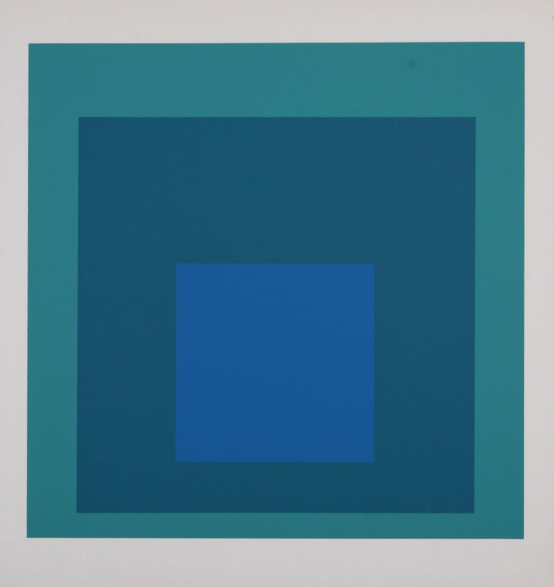 Josef Albers (after) 'homage to the Square' Silkscreen Print, 1971 - Etsy