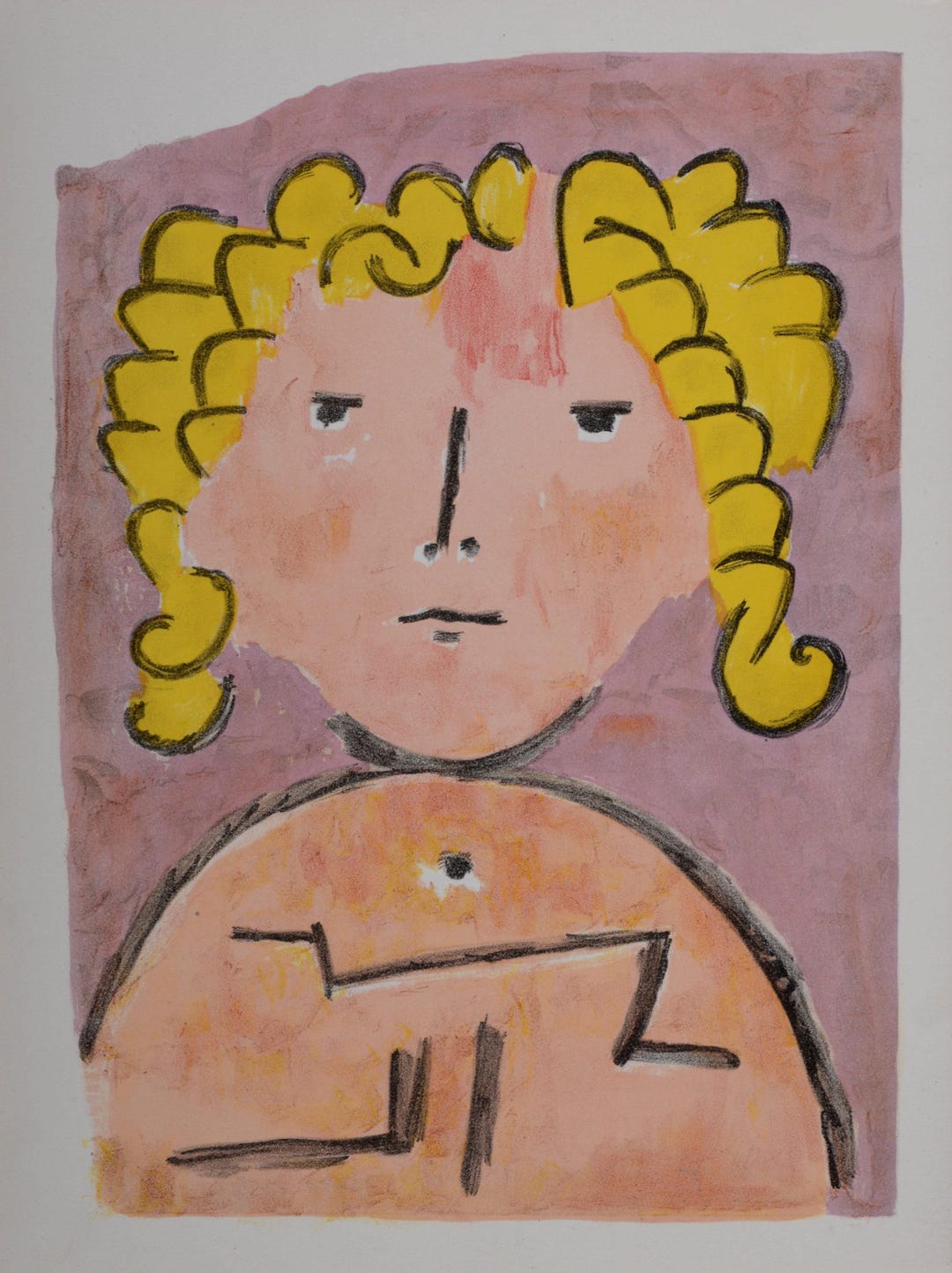 Paul Klee – "portrait", 1939 – Original Color Lithograph – Henri ...