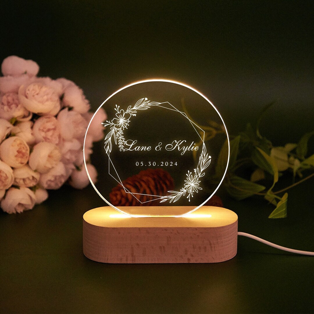 Custom LED Name Light, Personalized Valentines Gift, Light up Sign ...