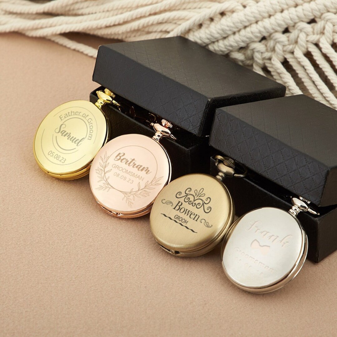Personalised Pocket Watch,custom Engraved Pocket Watch,gifts for Dad ...