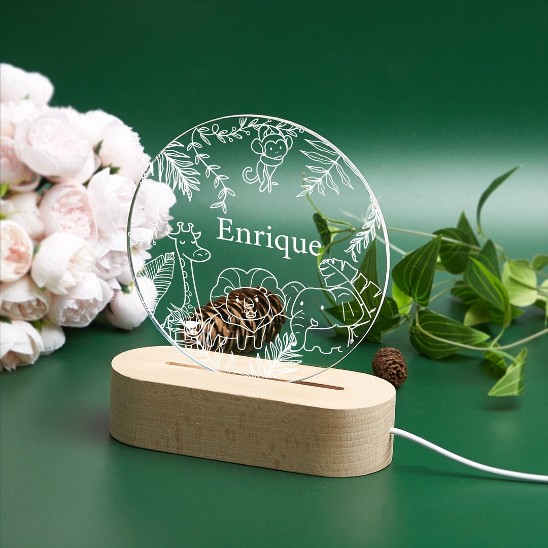 Personalized Night Light,mountains Custom Name Light,personalized ...