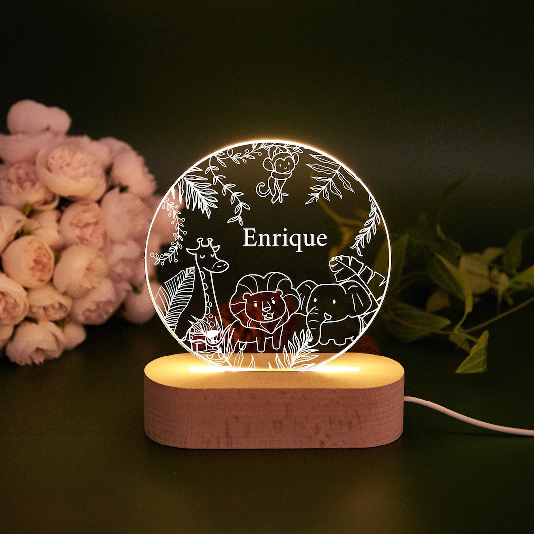 Personalized Night Light,mountains Custom Name Light,personalized ...