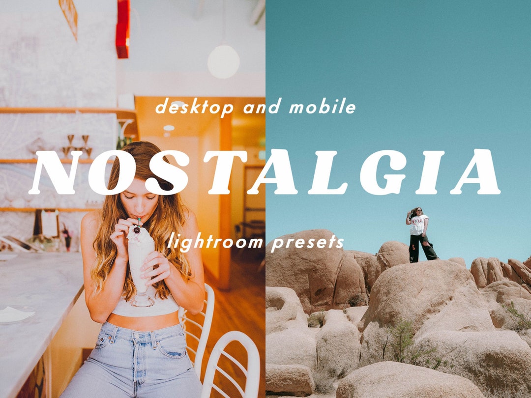 Mobile Nostalgia Presets Lightroom Desktop and Mobile Presets Aesthetic ...