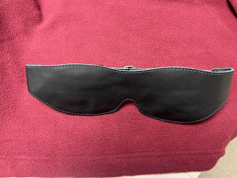 Eye Mask-sensory Deprivation-real Leather Dungeon Kink - Etsy