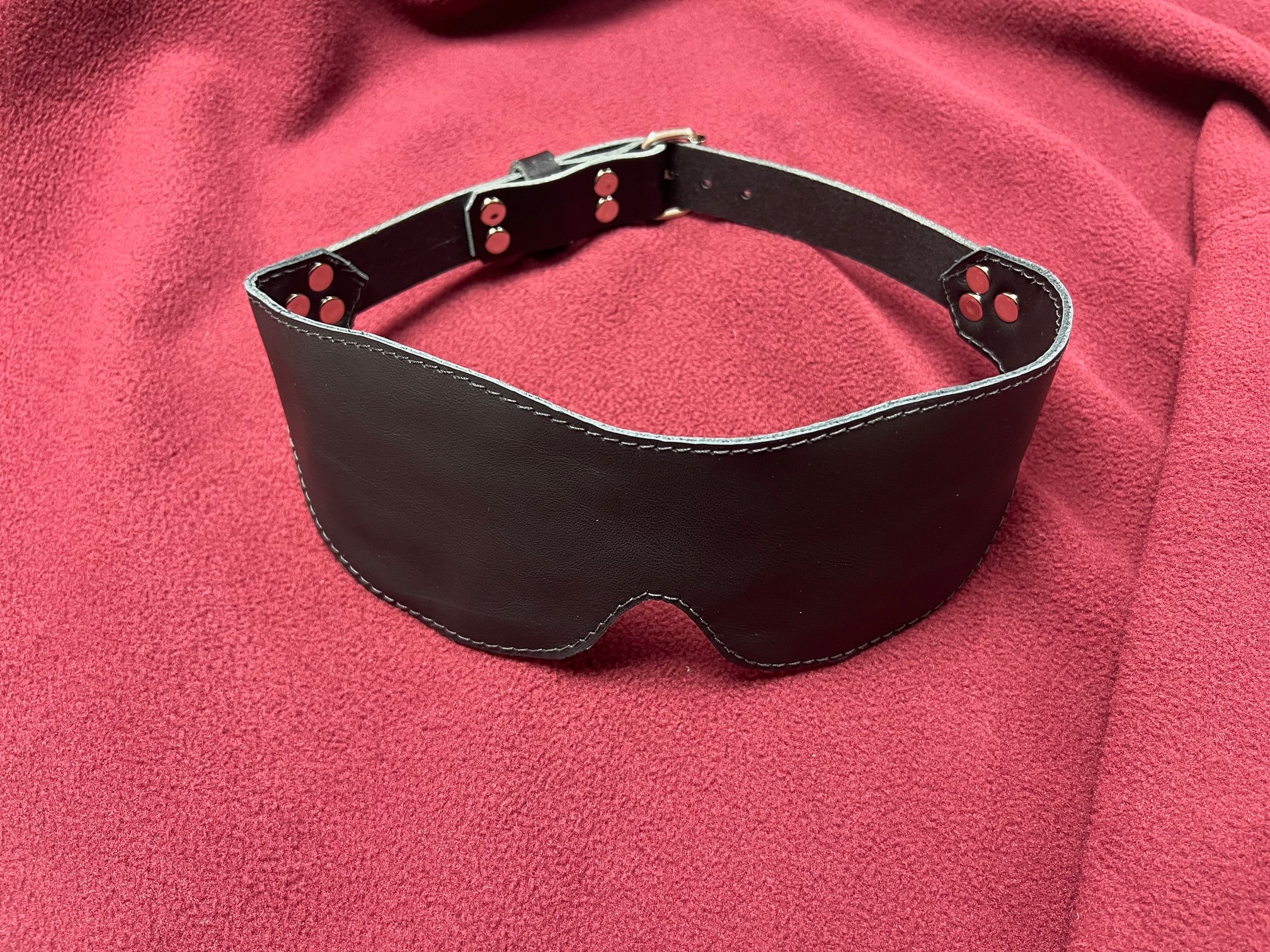 Eye Mask-sensory Deprivation-real Leather Dungeon Kink - Etsy