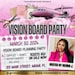 Vision Board Party Flyer, Vision Board Flyer, Manifesting Event Flyer ...