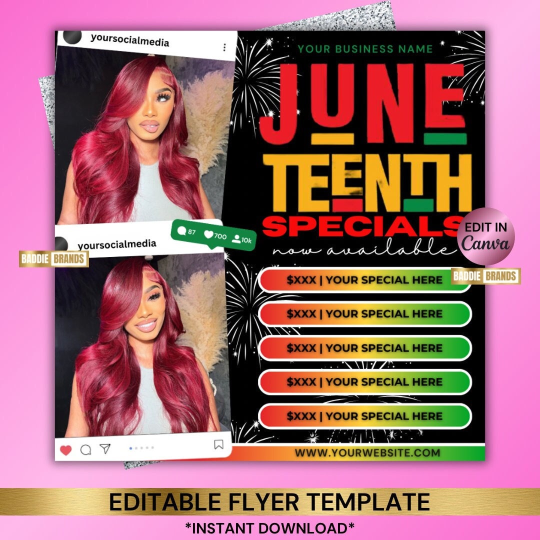 Juneteenth Booking Flyer, Juneteenth Special Deal Flyer, Juneteenth ... Juneteenth Booking Flyer, Juneteenth Special Deal Flyer, Juneteenth ...