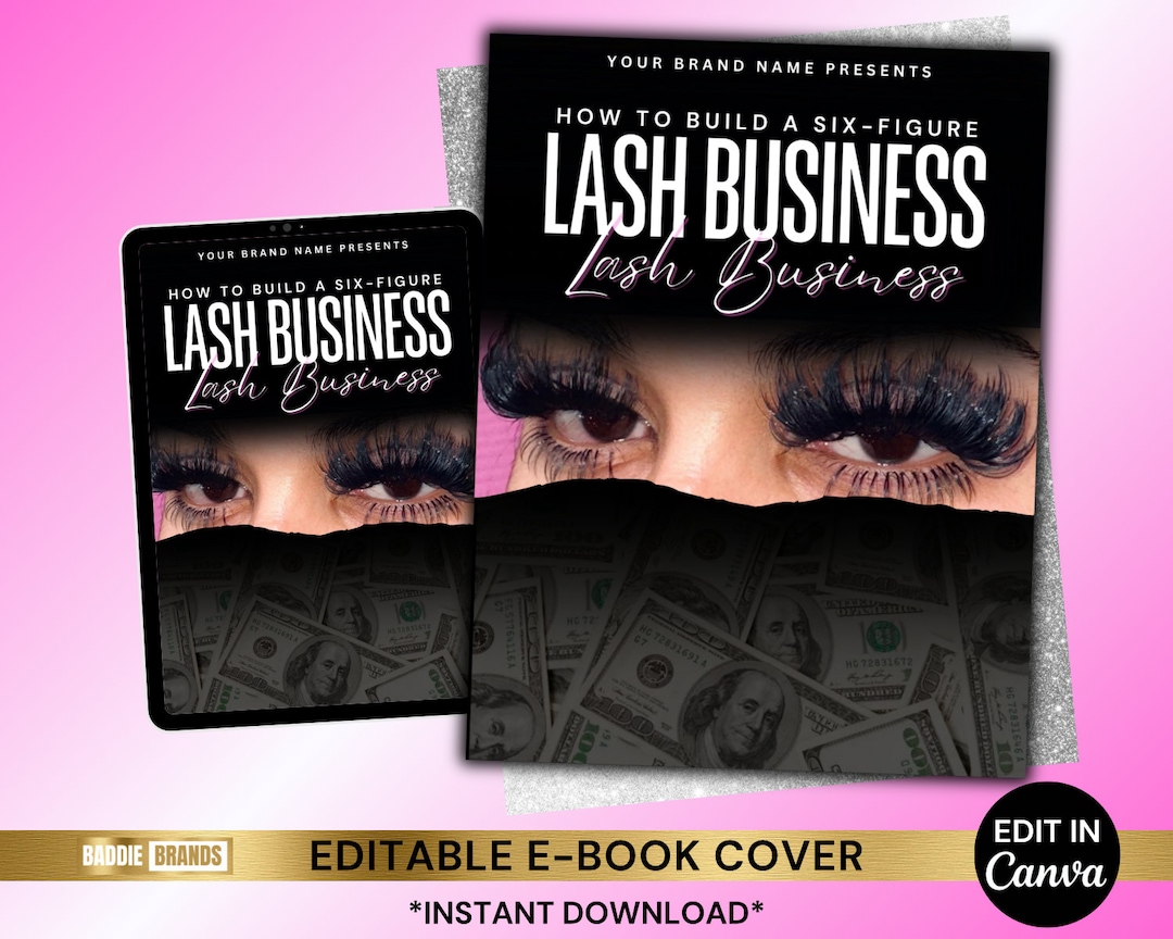 Lash Ebook Cover, Ebook Cover Template, Lash Training Manual, Lash ...