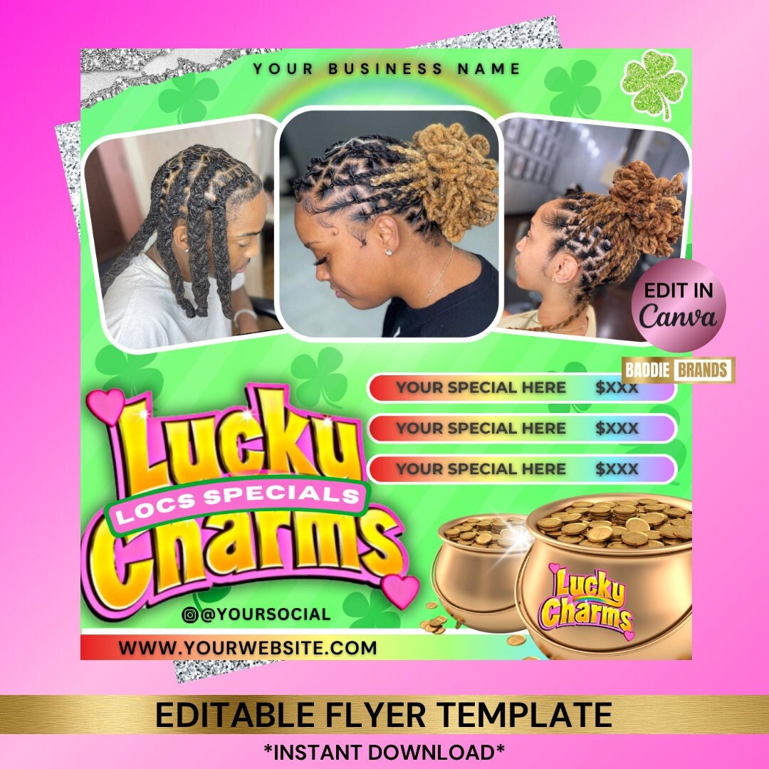 March Locs Flyer, March Booking Flyer, Locs Retwist Flyer, Loctician ...