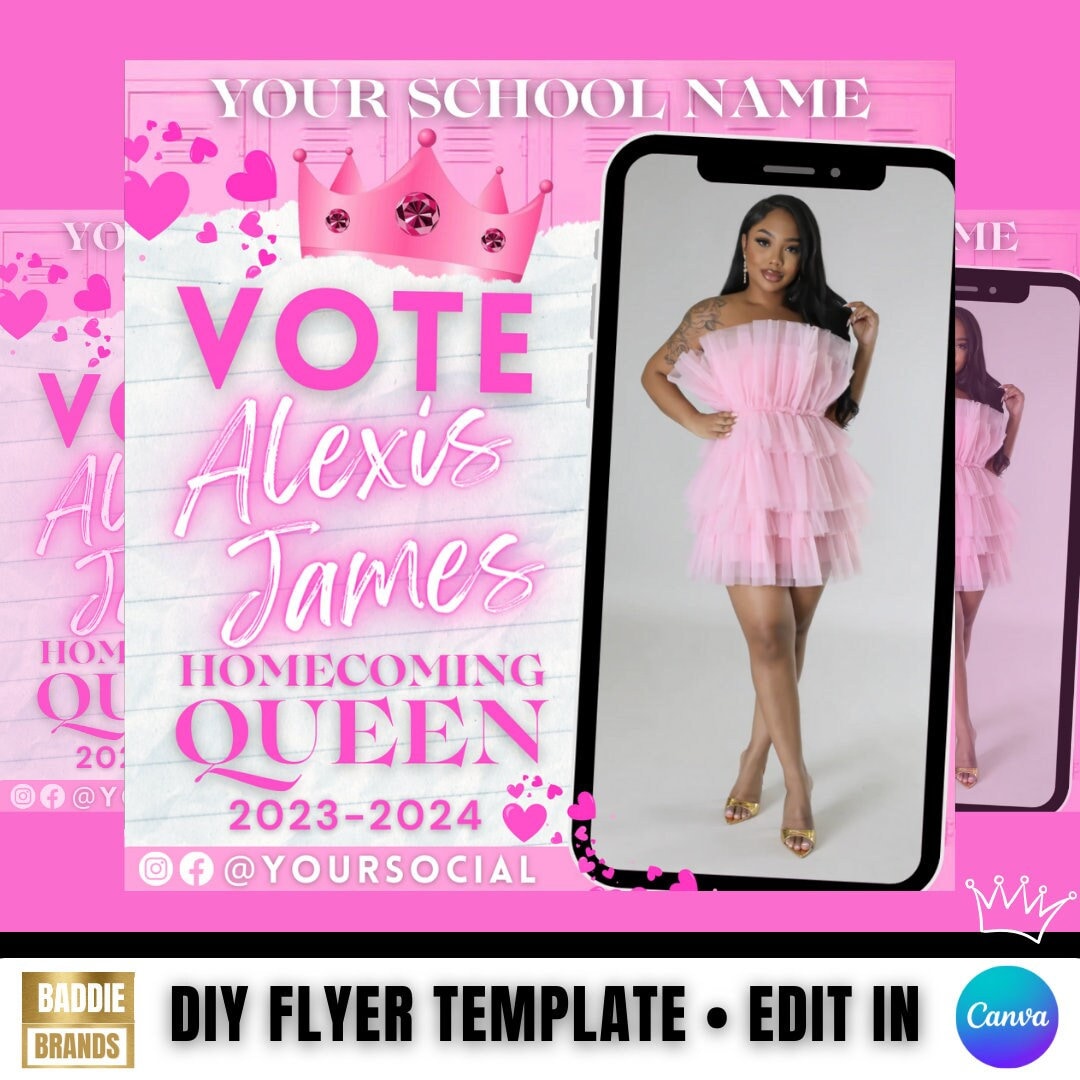 Prom Queen Poster, Prom King Poster, Prom Queen Flyer, Prom Flyer, Prom ...