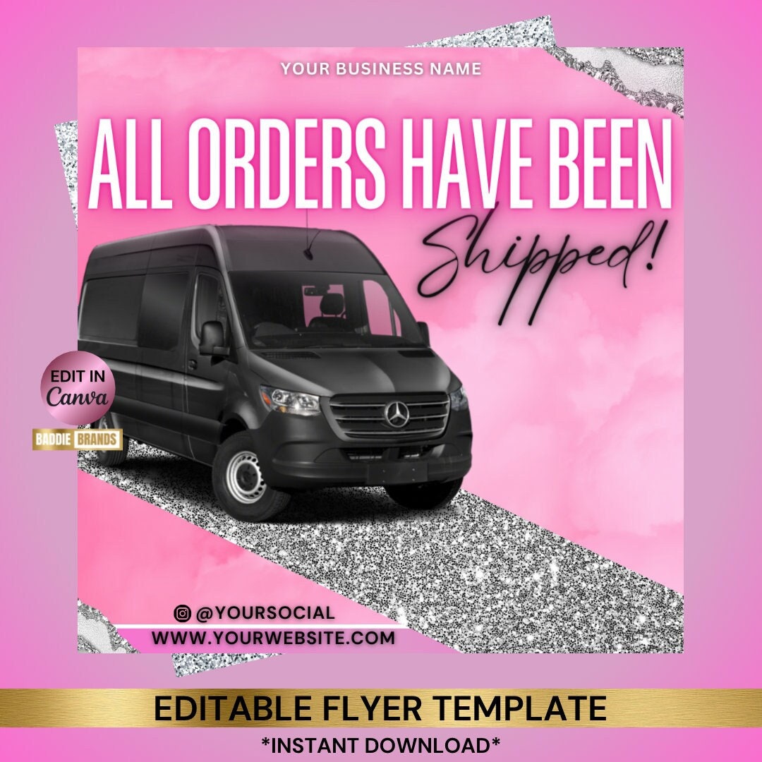 Orders Have Been Shipped Flyer, Orders Have Shipped Flyer, Shipping ...